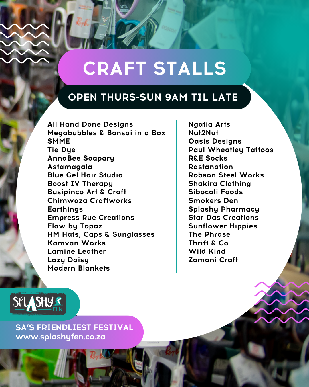 Craft Stalls - Splashy Fen